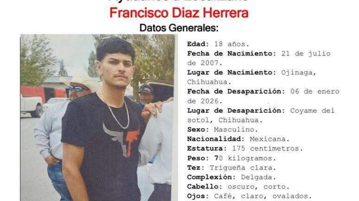 Hallan sin vida a Francisco Díaz, joven de 18 años reportado como ...