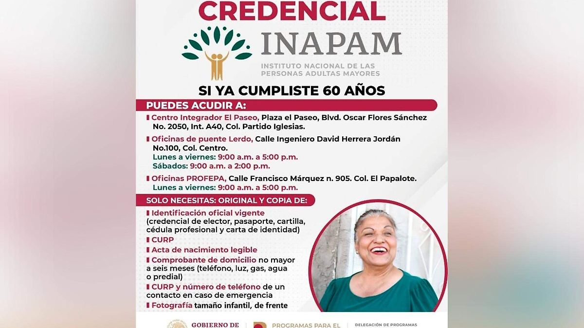 Requisitos credencial Inapam - El Heraldo de Juárez | Noticias Locales ...