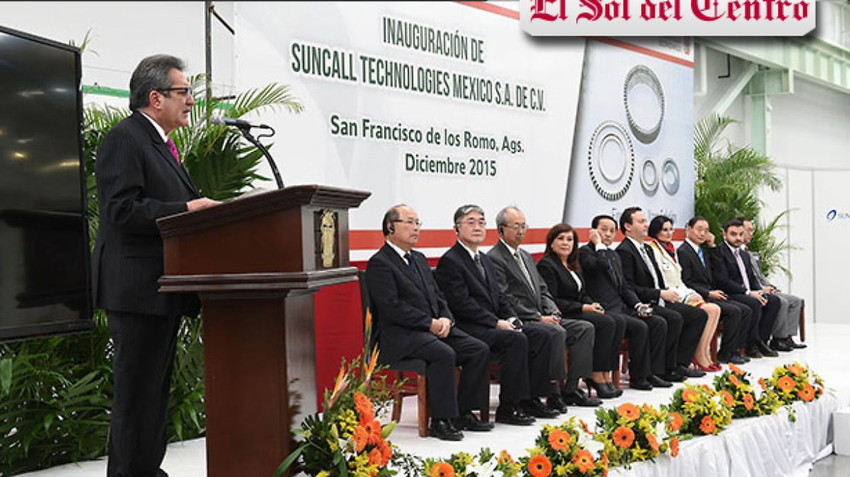 Inauguran planta de Suncall Technologies, en Aguascalientes - El Sol de ...