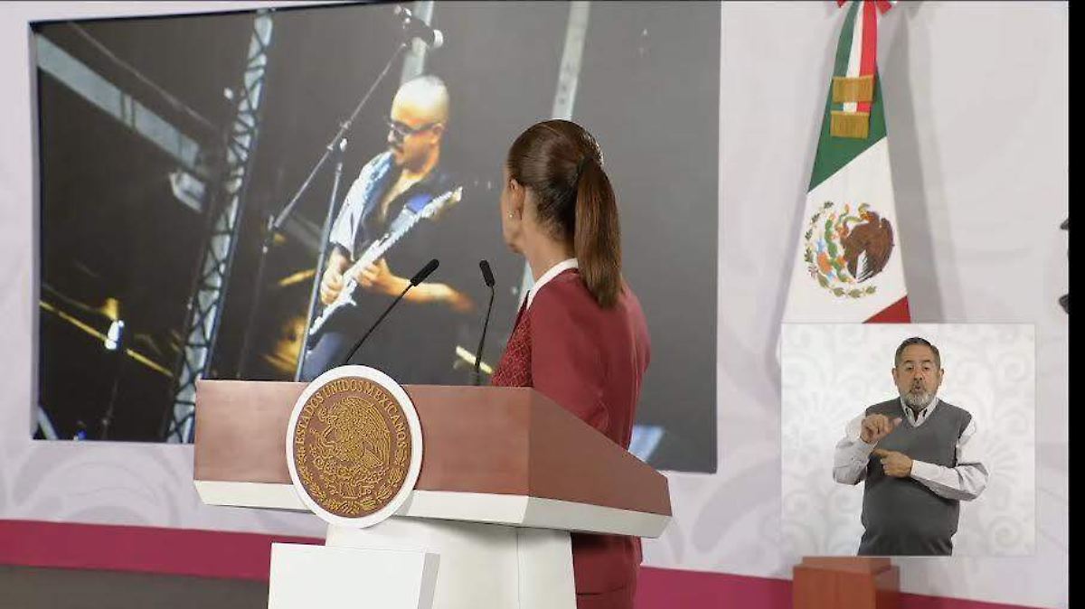 Neza se roba la Mañanera: Sheinbaum presume concierto de Panteón Rococó ...