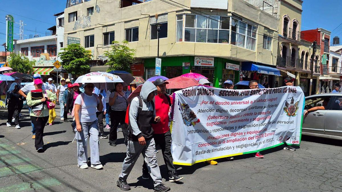 CNTE Zamora marcha para exigir mejoras en la atención del ISSSTE - El ...