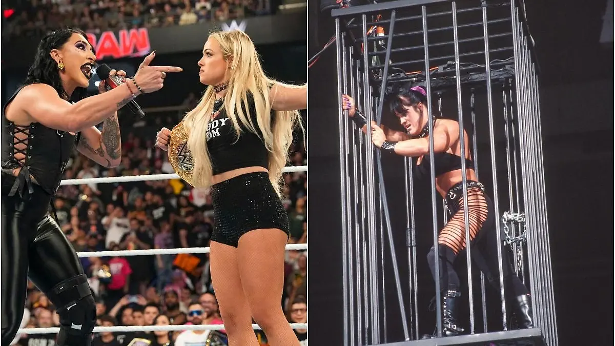 ¿Qué es una Shark Cage Match? La pelea en jaula de tiburones de Rhea ...