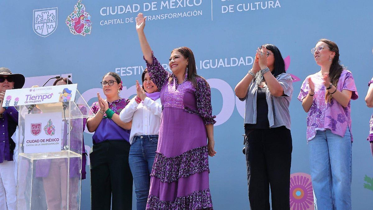 Clara Brugada encabeza evento del 8M en el Zócalo: “Es un día de lucha ...
